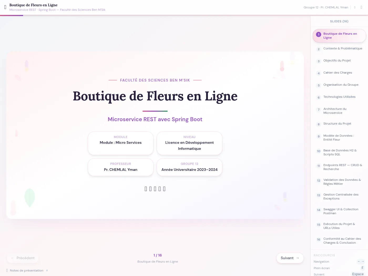 Boutique Fleurs Microservice