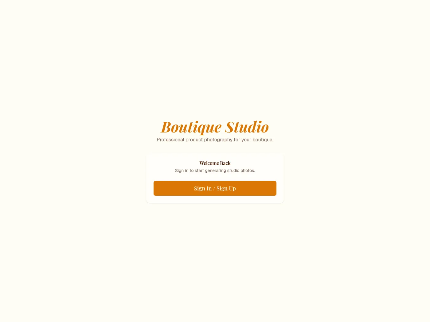 Boutique Studio Photo SaaS