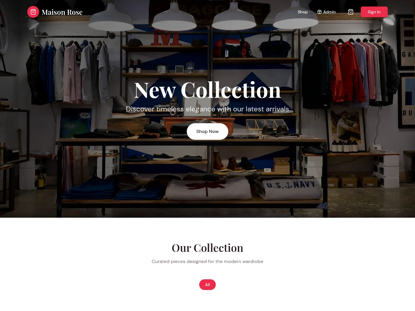 Boutique Storefront