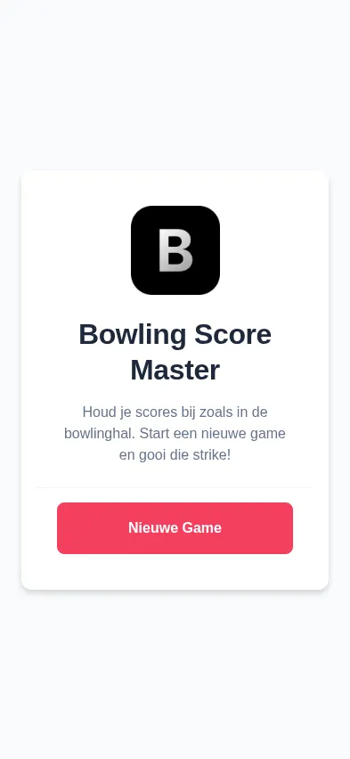 Bowling Score Master