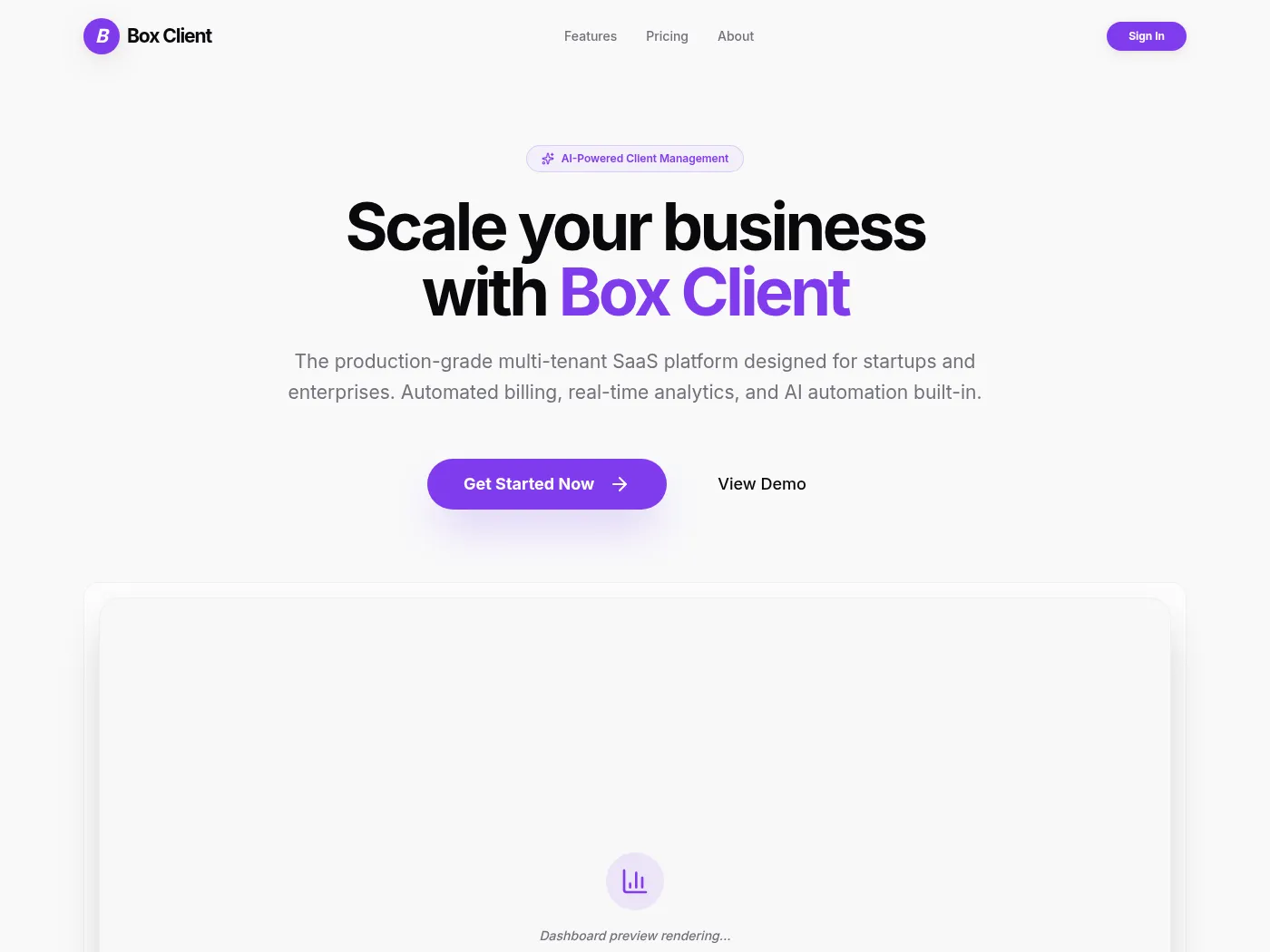 Box Client SaaS Platform