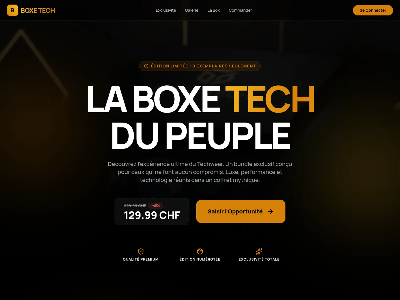 Boxe Tech Edition Limitée