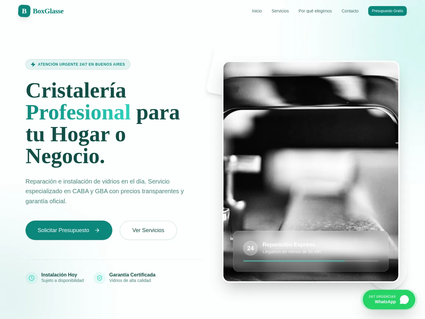 BoxGlasse Web Presence