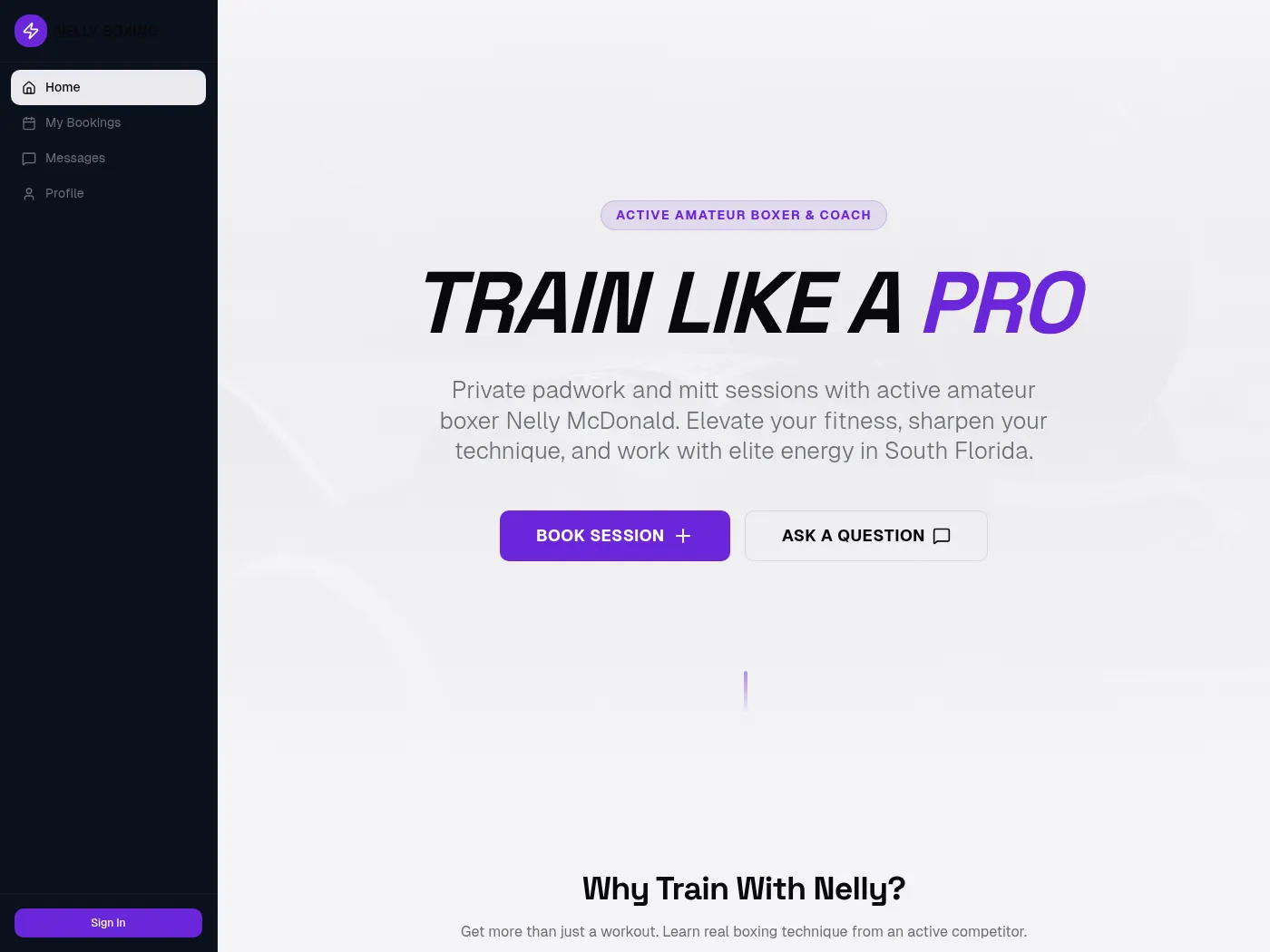 Boxing Coach Booking App