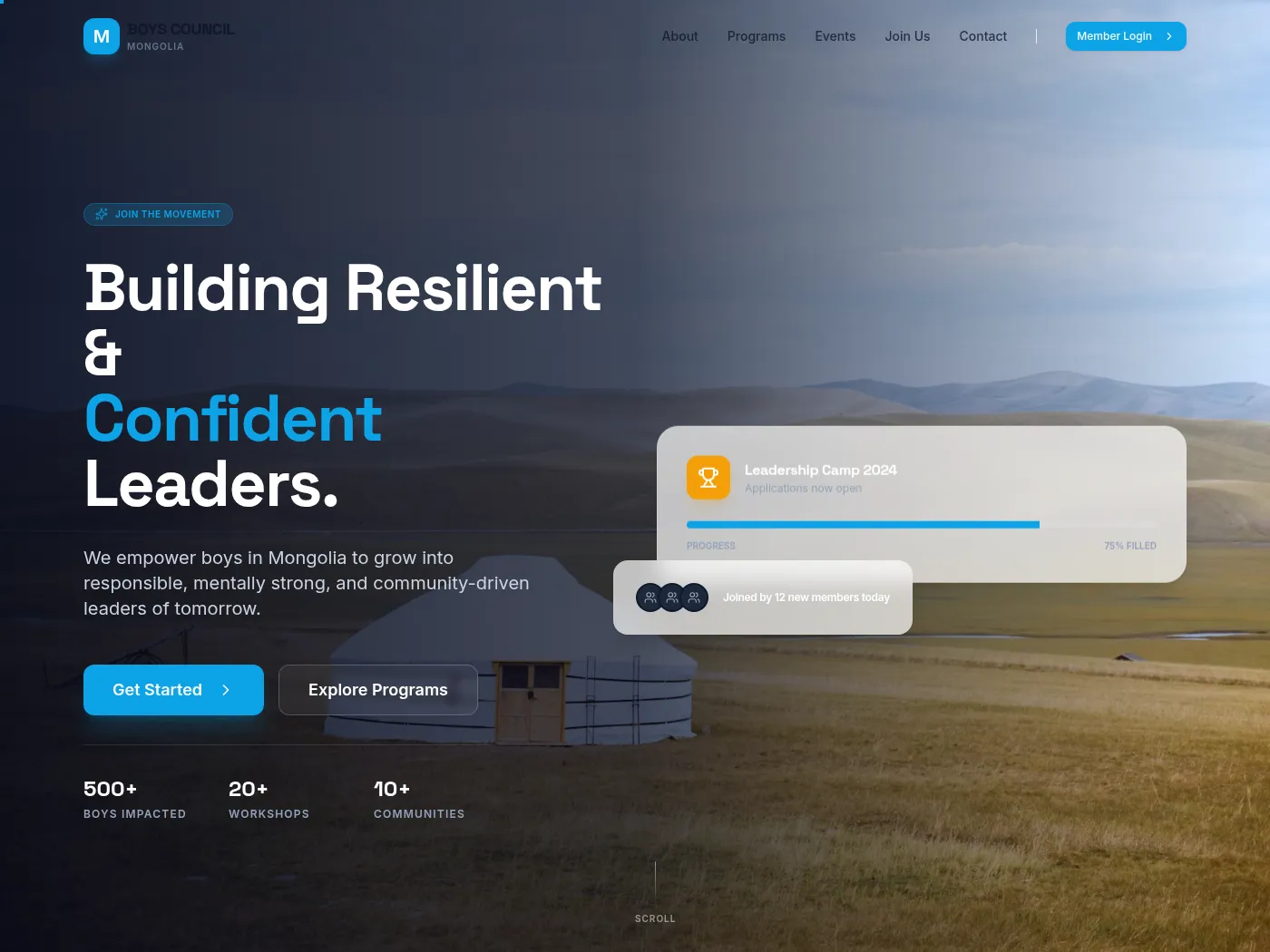 Mongolian Boys Council Site