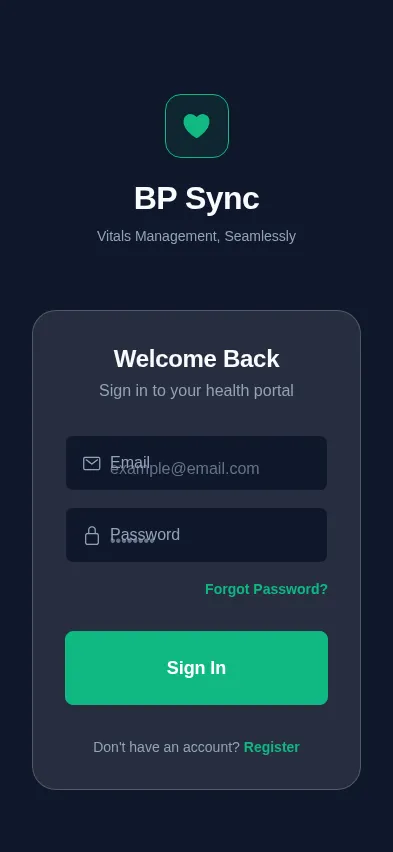 BP Sync Health Dashboard
