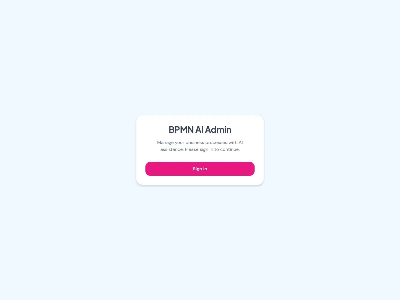 BPMN AI Admin Panel
