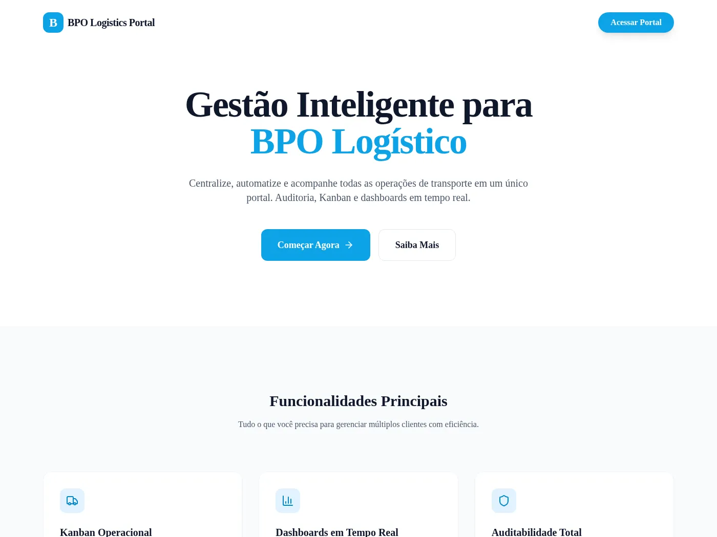 BPO Logistics Portal