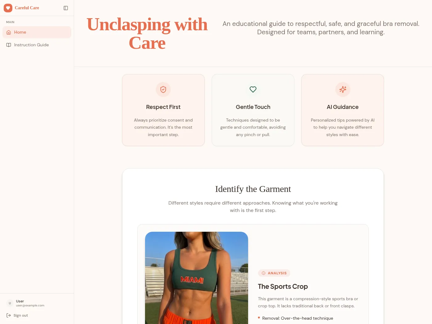 Bra Removal Demo Tool