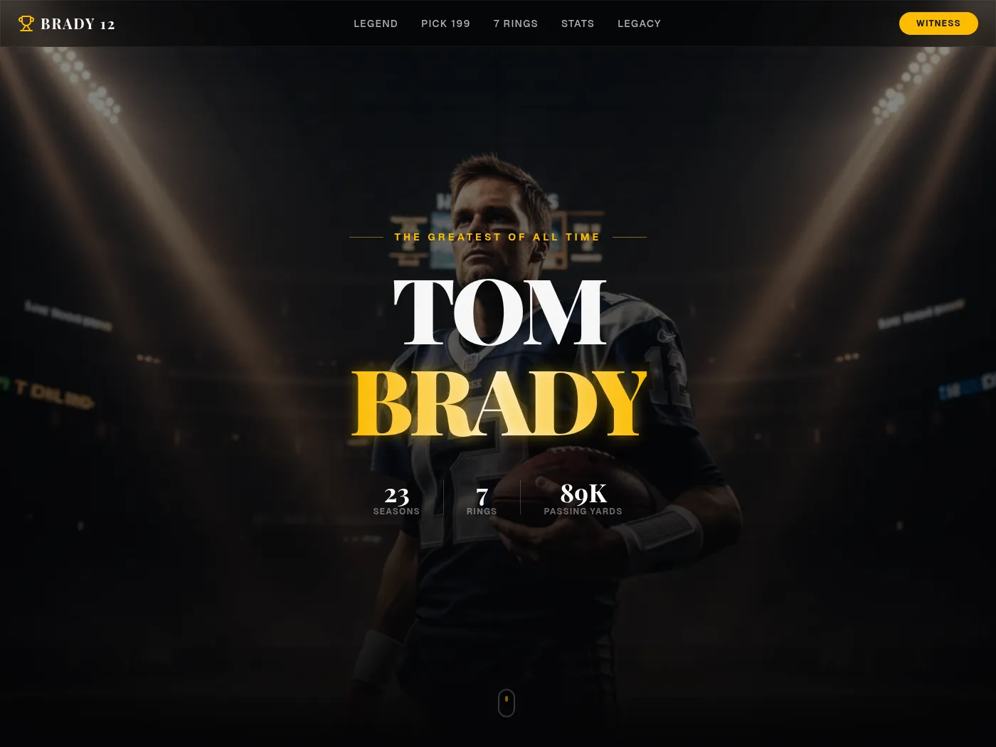 Tom Brady Career Miniature