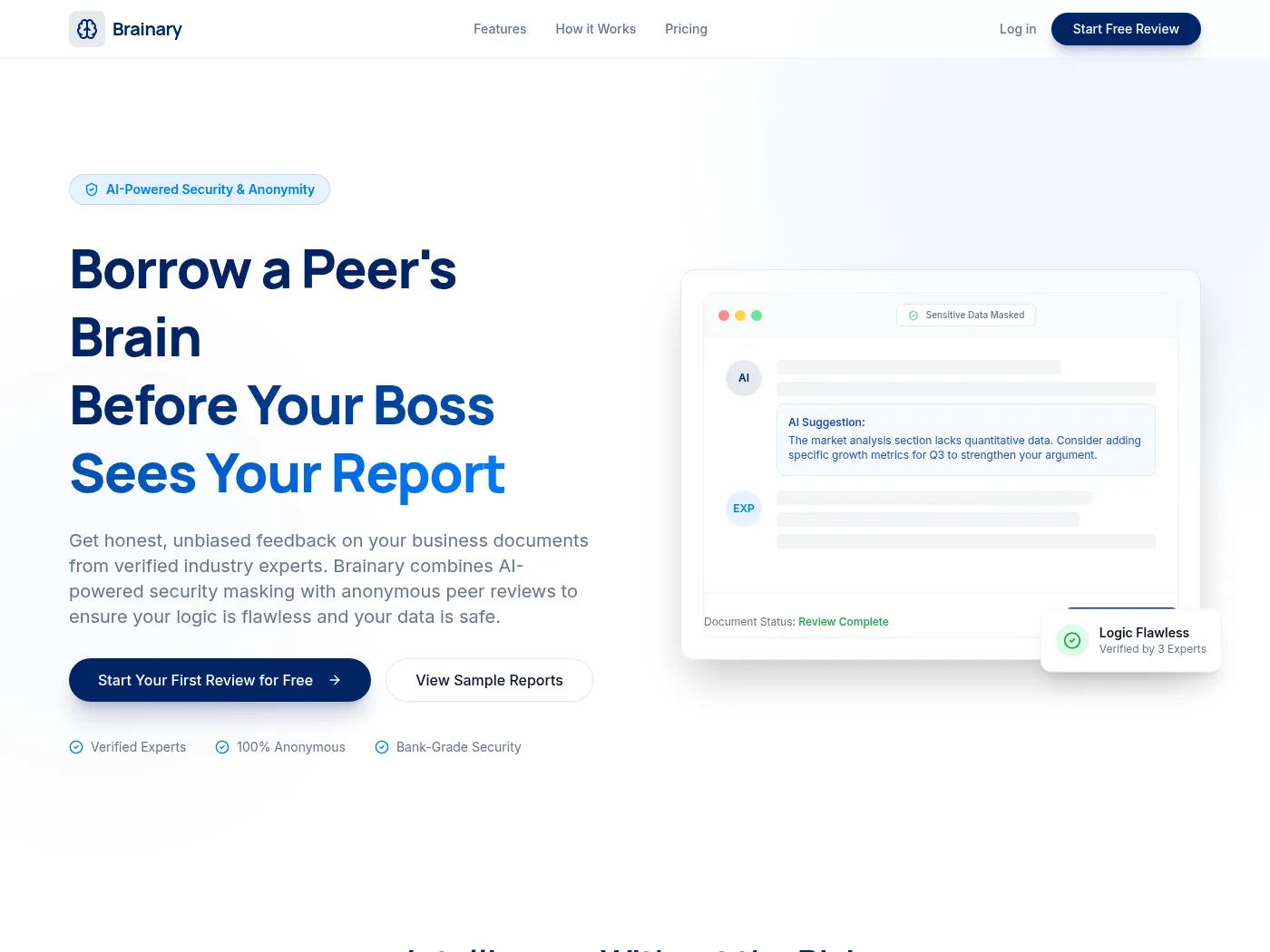 Brainary Landing Page