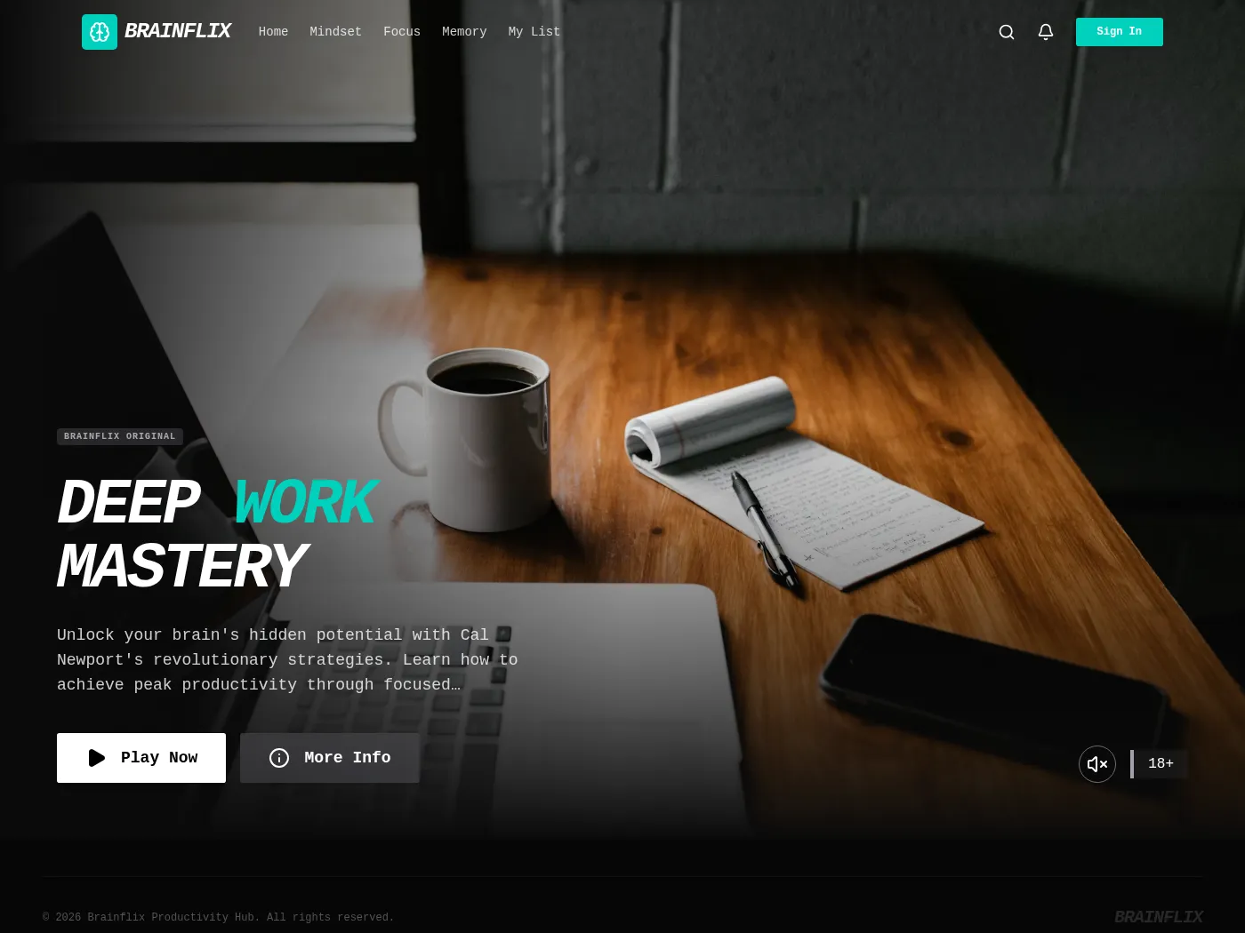 Brainflix Productivity Hub