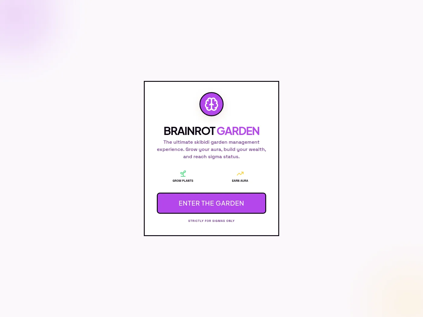 Brainrot Garden Game