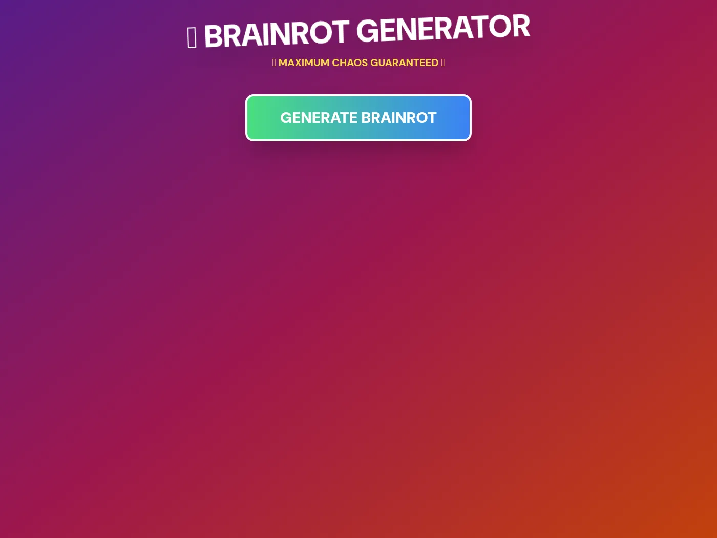 Brainrot Generator