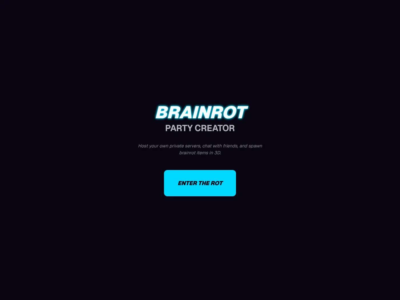 Brainrot Party Creator