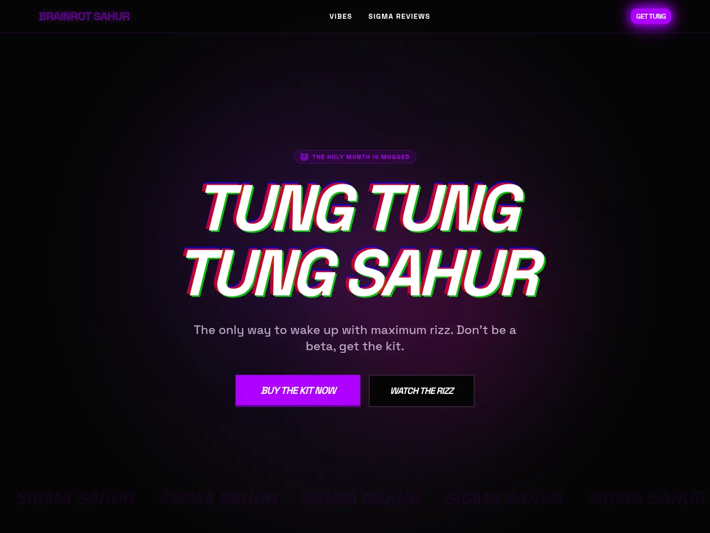 Brainrot Sahur Landing