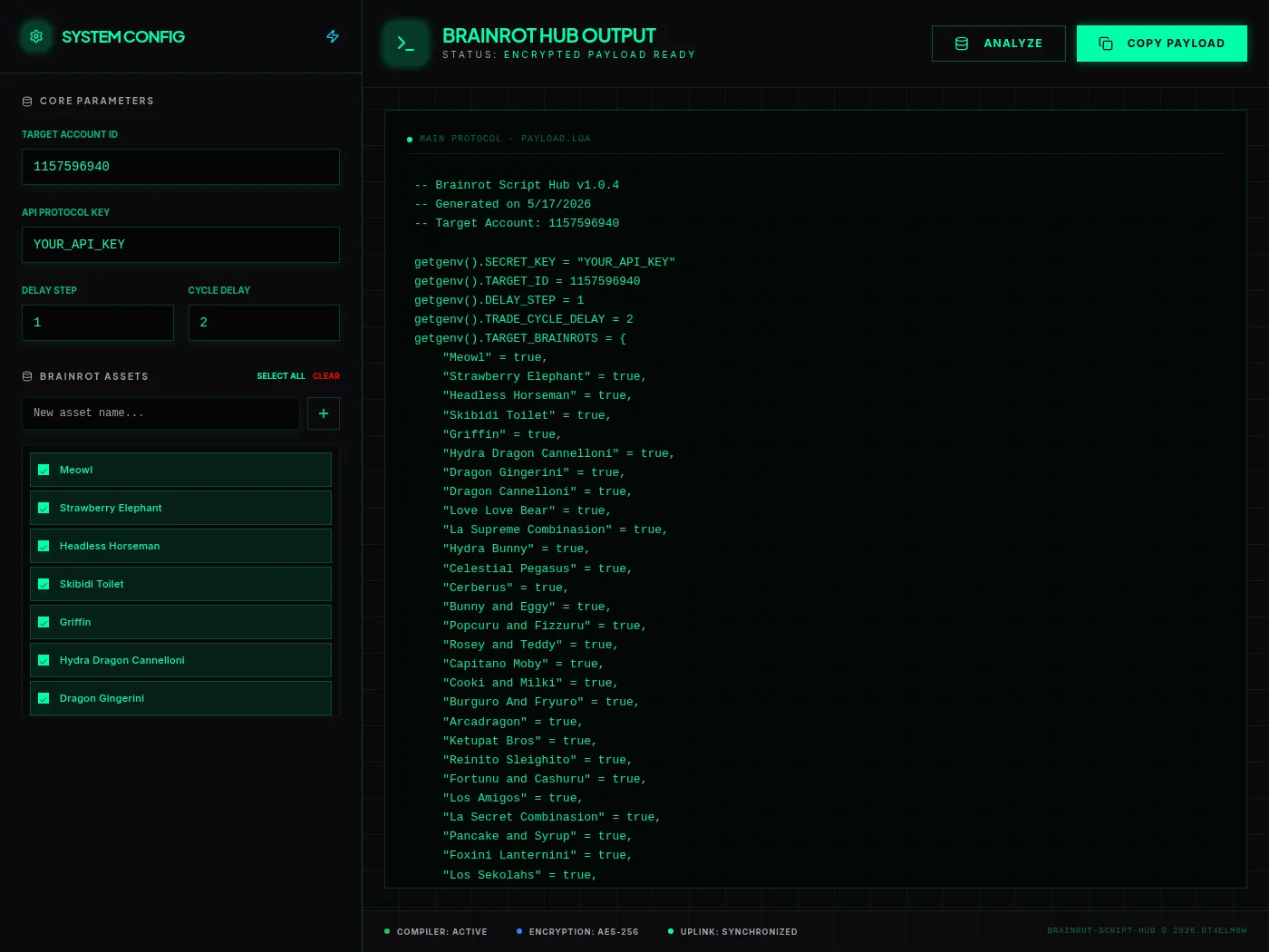 Brainrot Script Hub