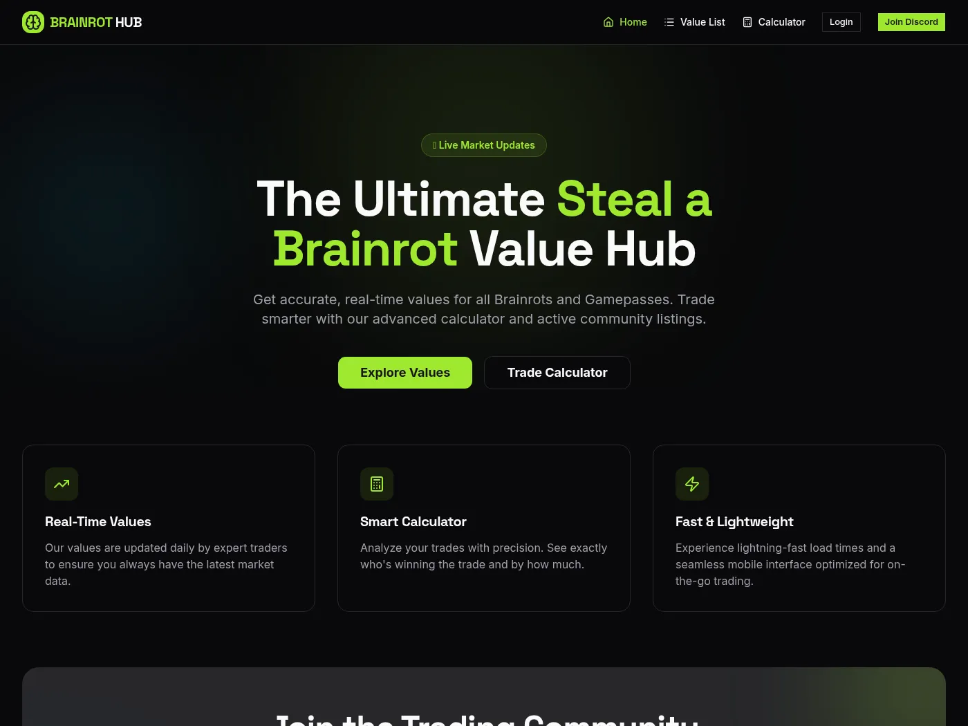 Brainrot Values Hub