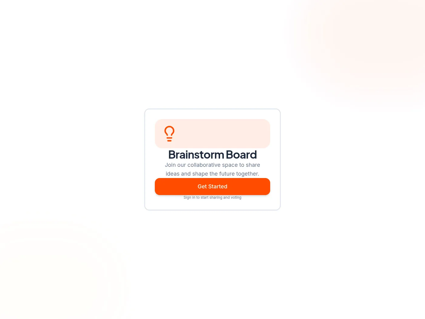 Brainstorming Board