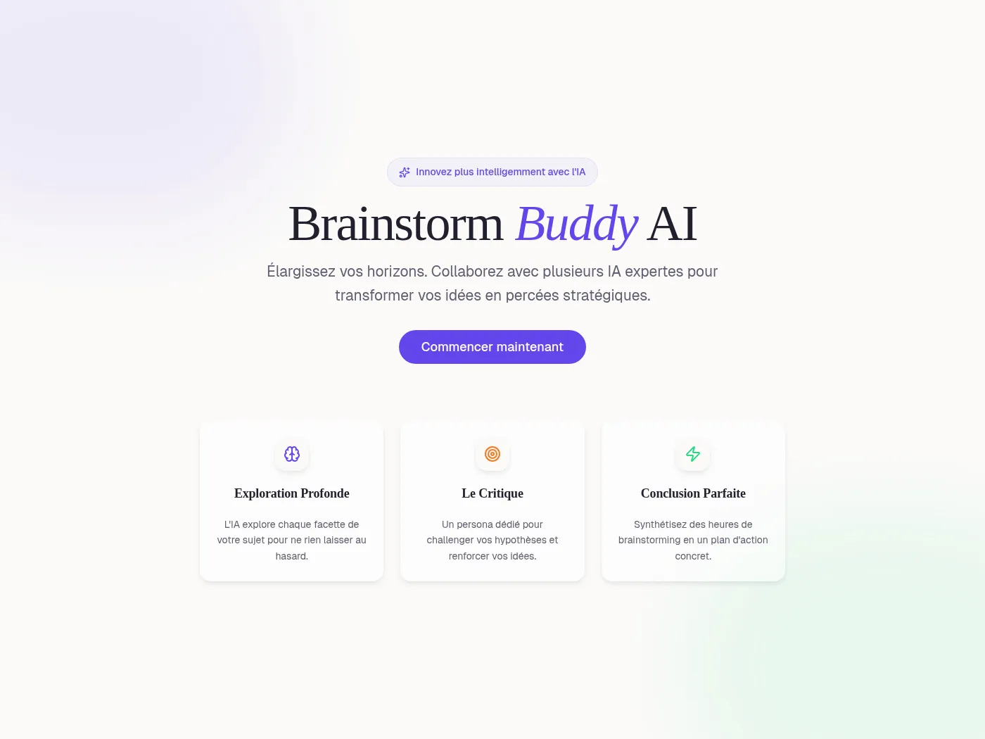 Brainstorm Buddy AI