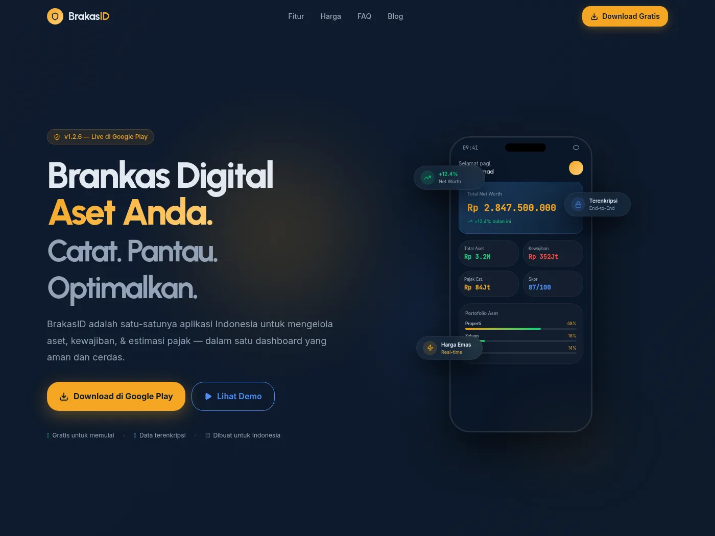 BrakasID Landing Page