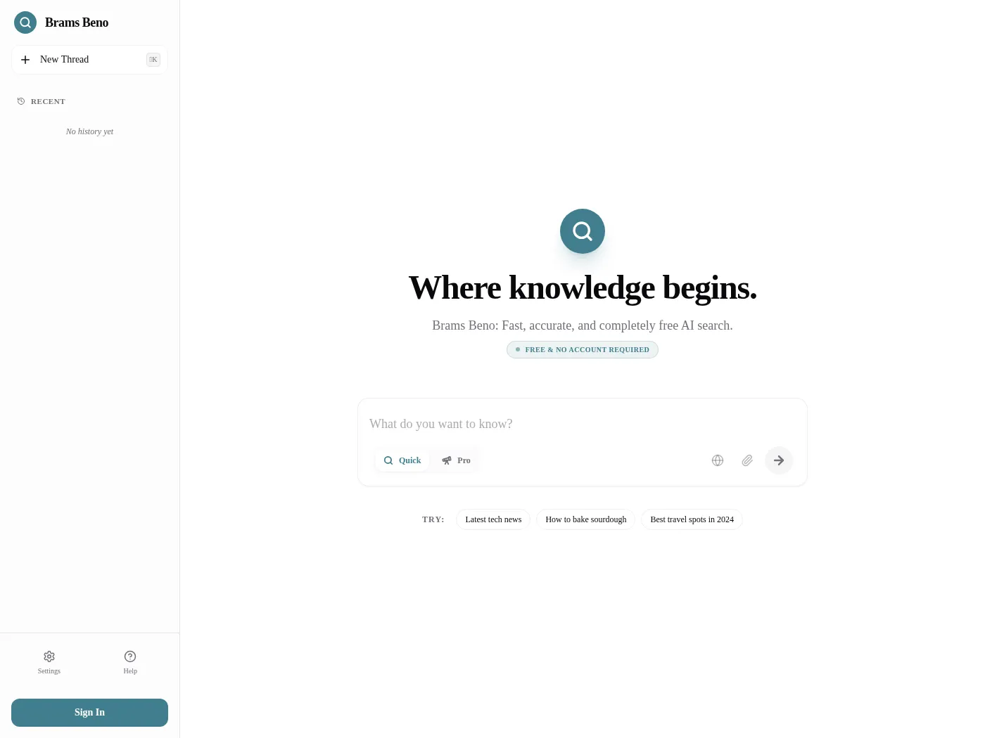 BramsBeno AI Search