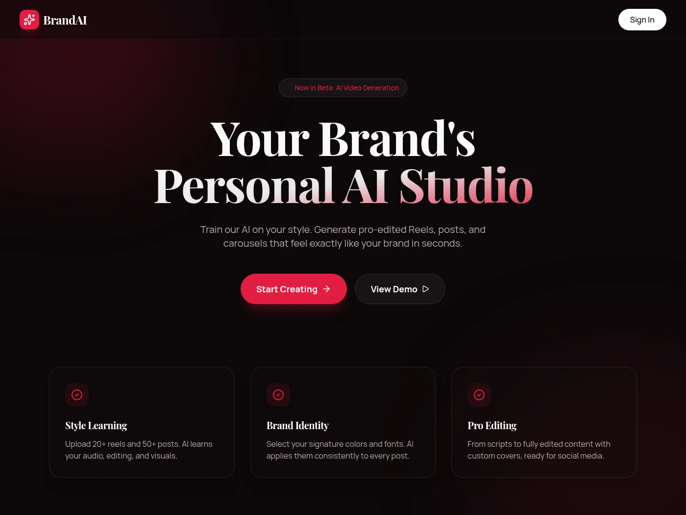 Brand AI Content Studio