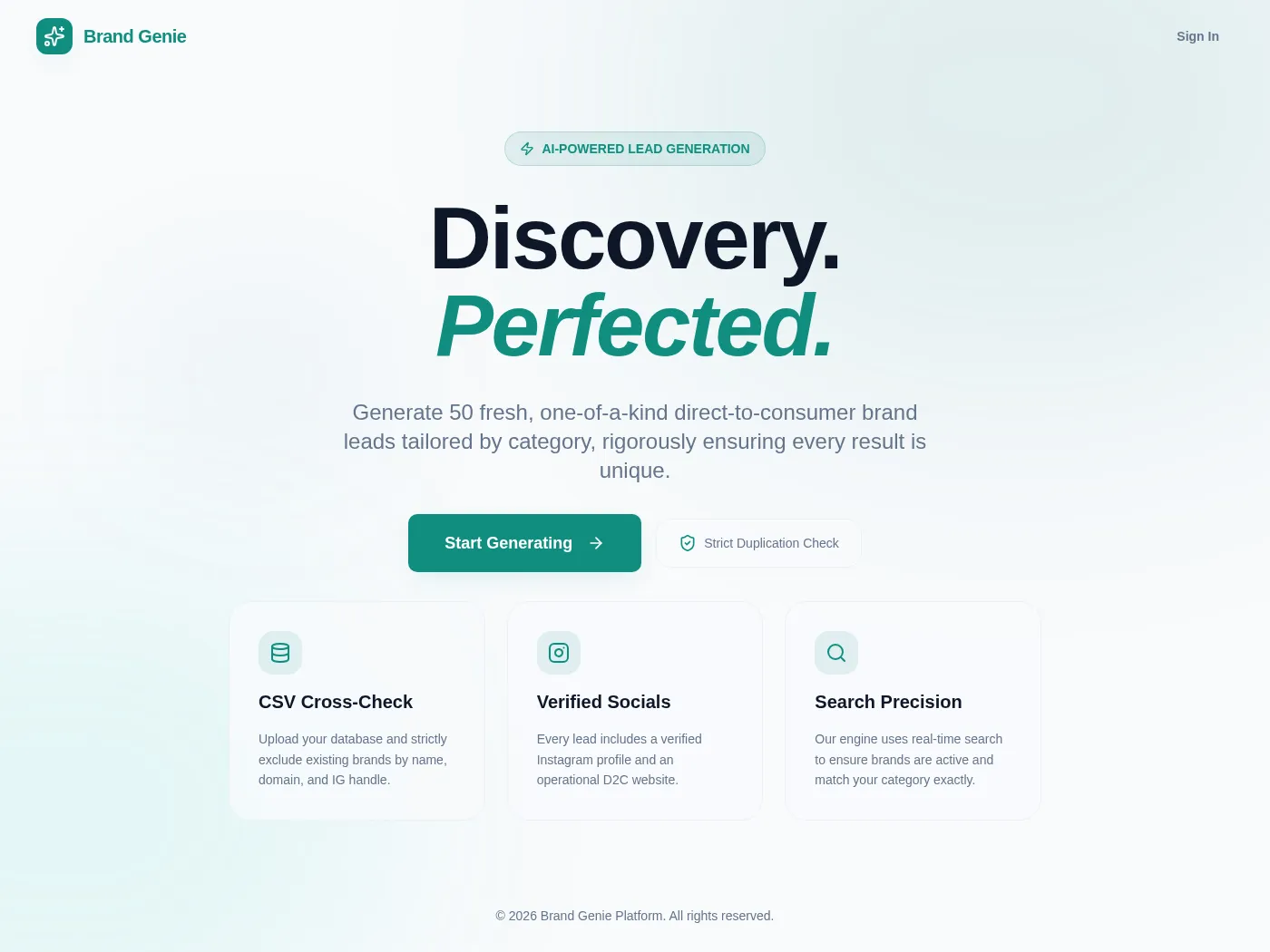 Brand Genie Platform