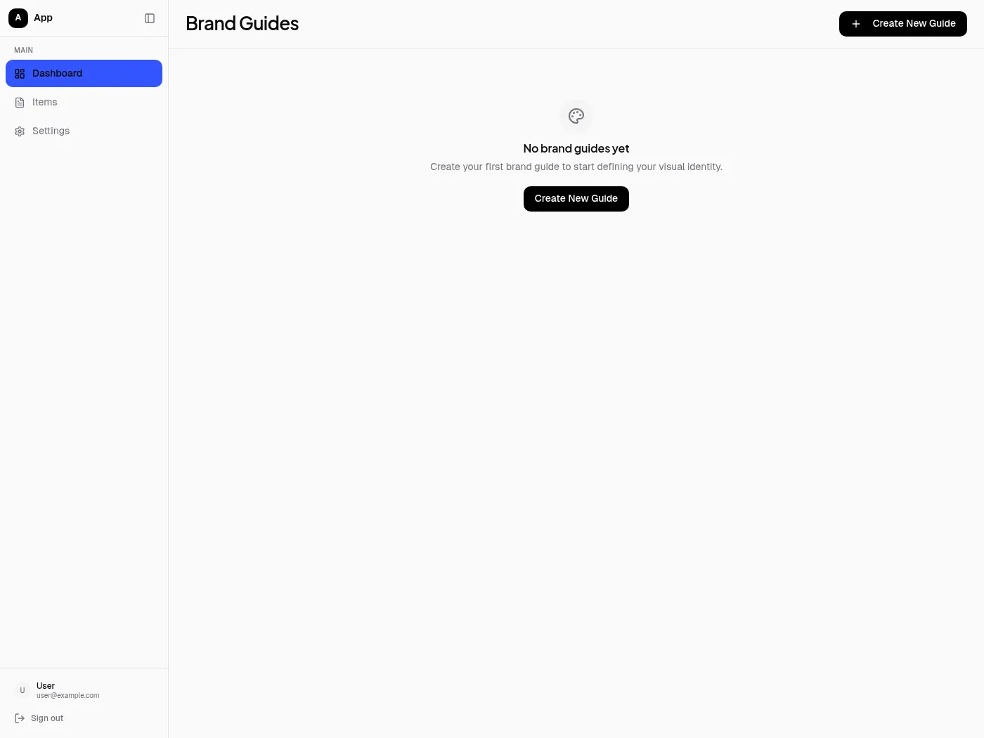 Brand Guide Editor