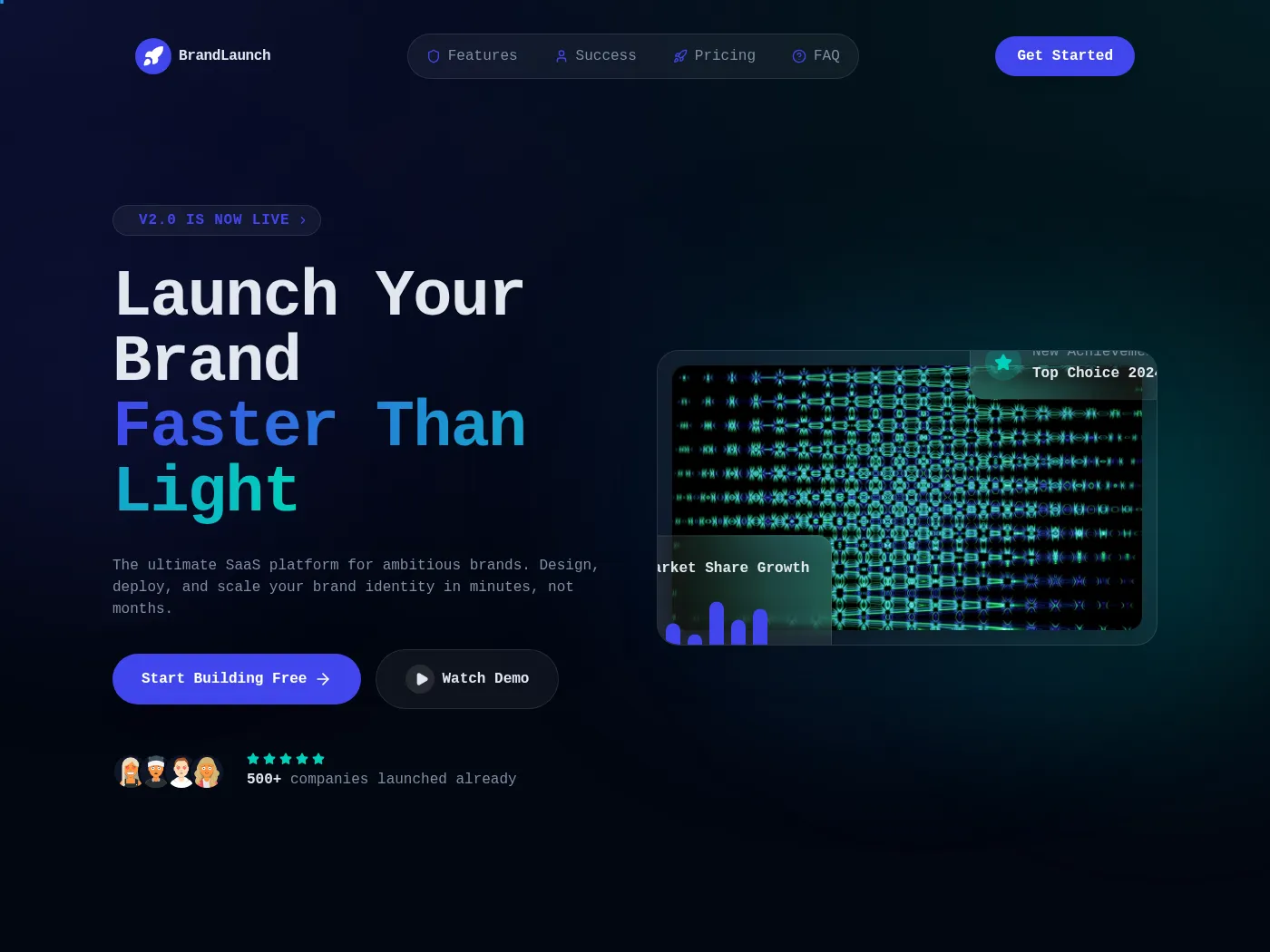 Brand Launch Page