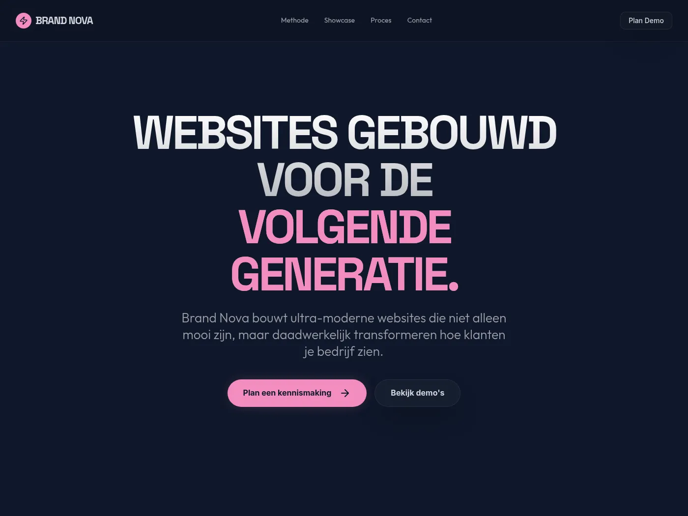 Brand Nova Futuristic Site