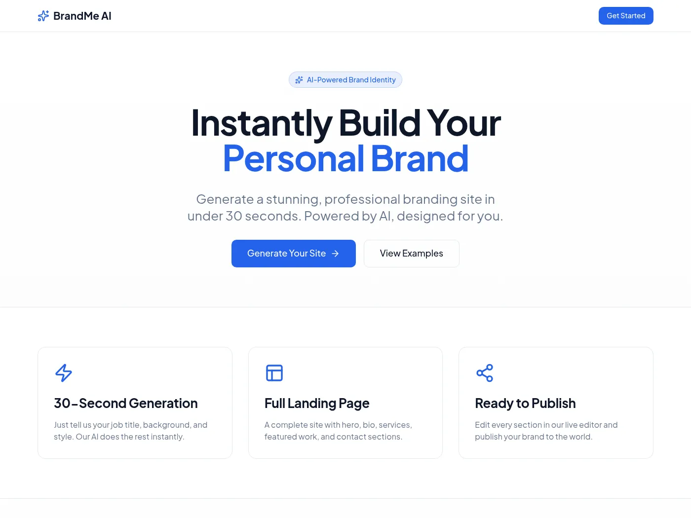 BrandMe AI Generator