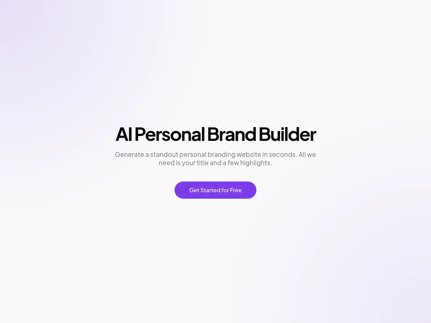 AI Personal Brand Builder