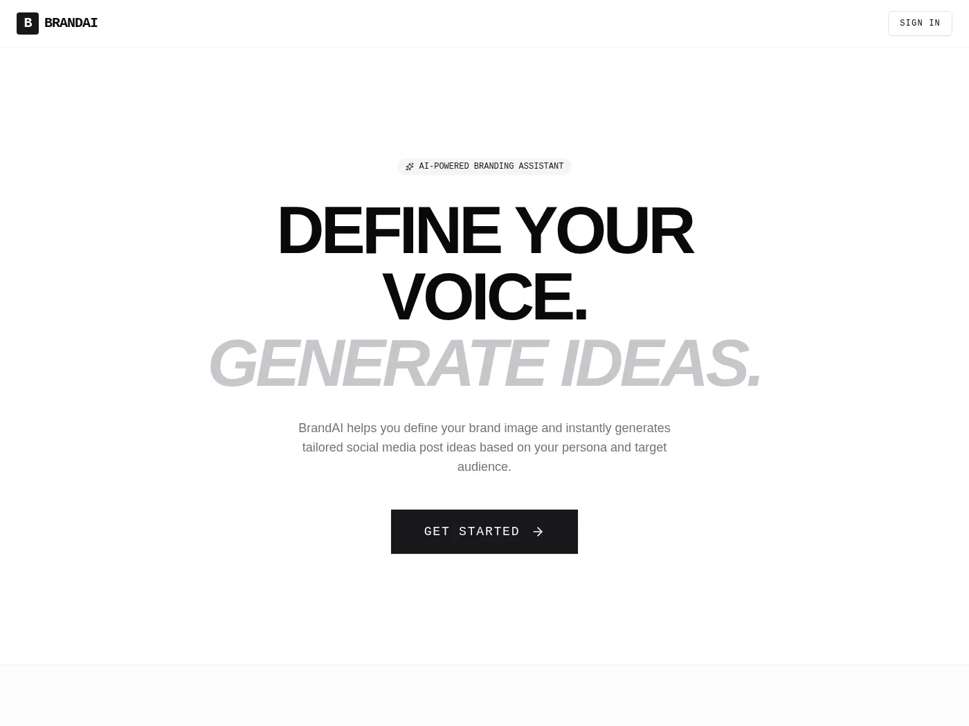 BrandAI Social Assistant