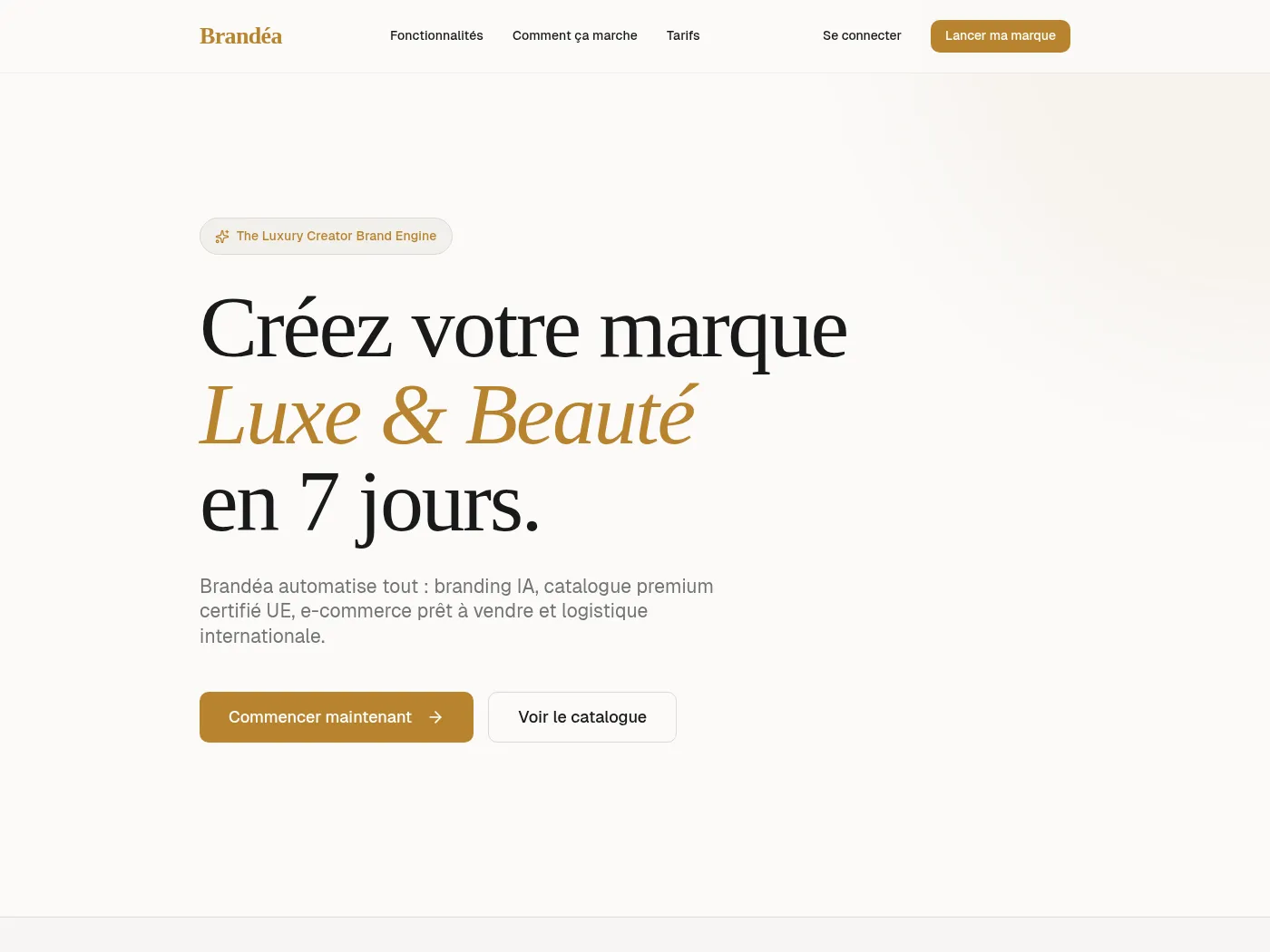 Brandéa Creator Platform