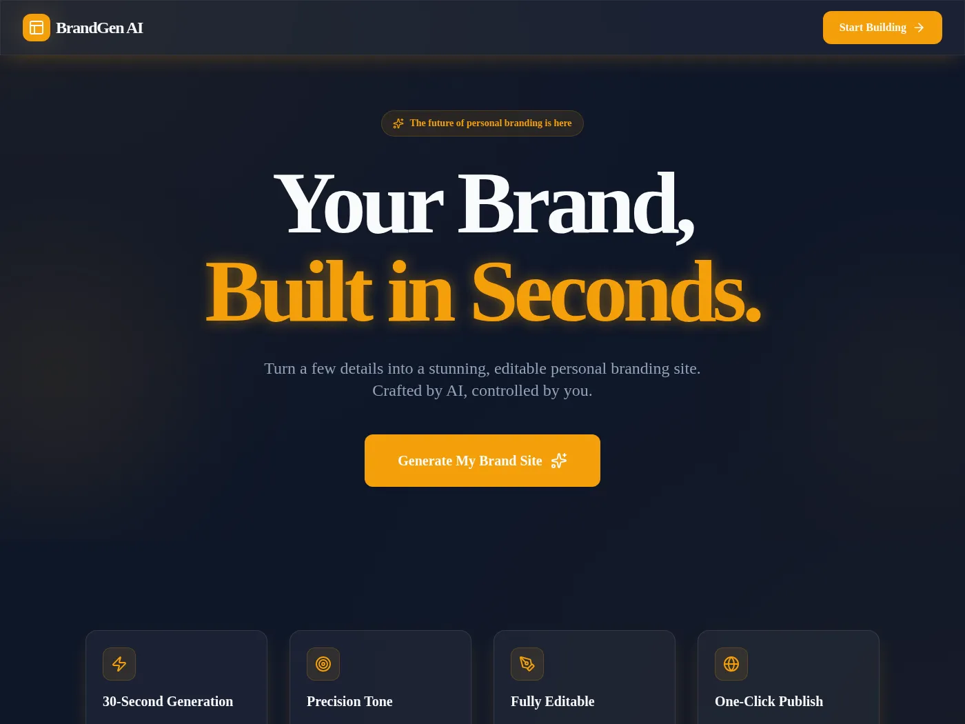 BrandGen AI Site Builder