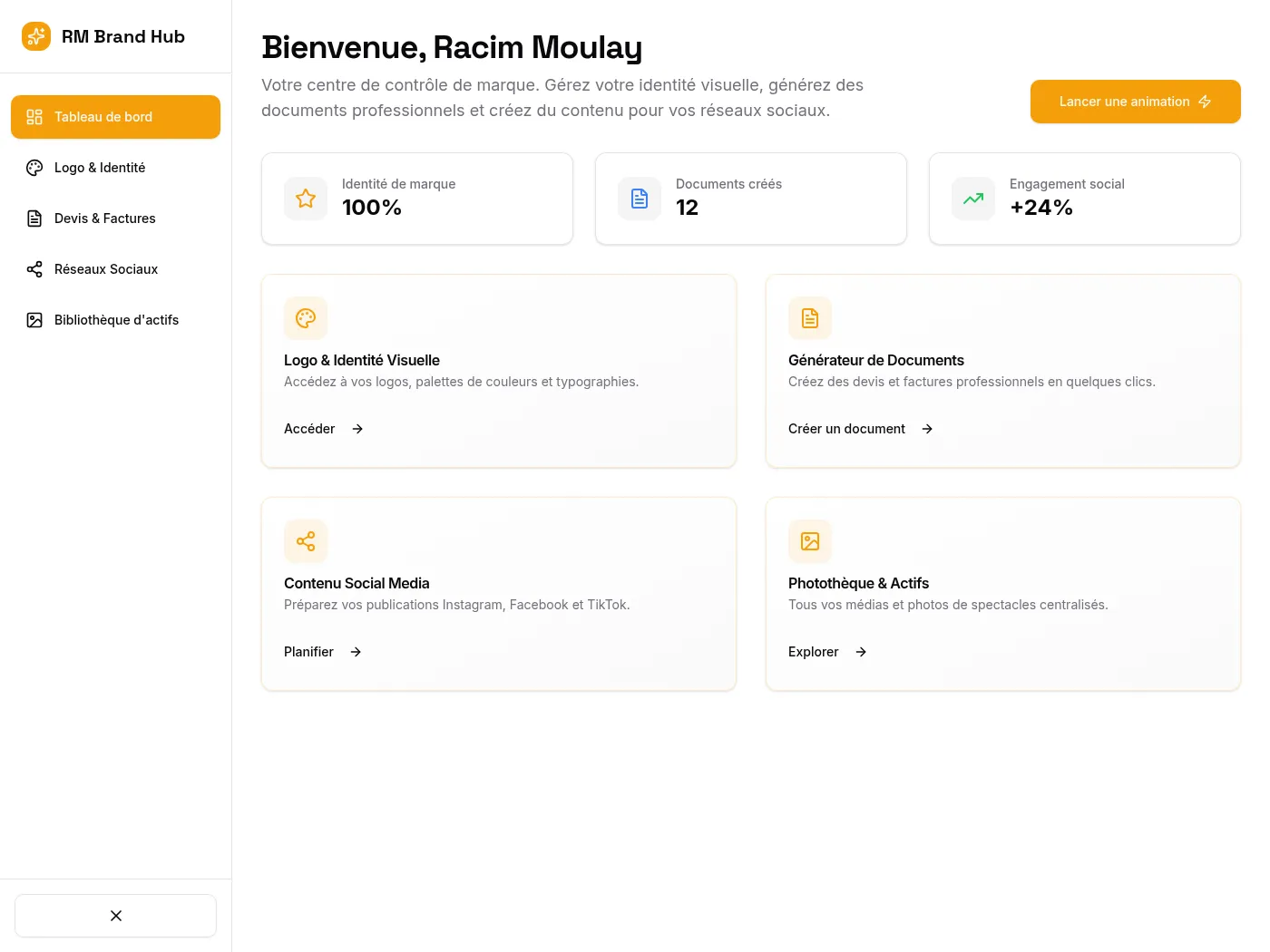 Racim Moulay Branding Kit