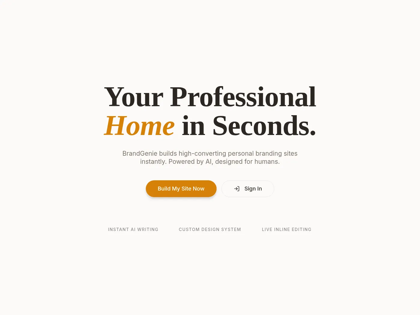 BrandGenie Site Builder