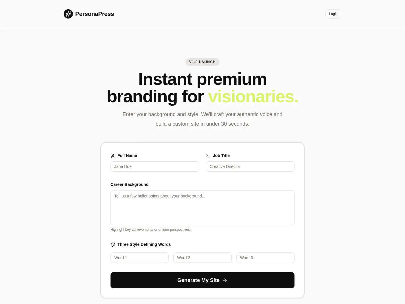 PersonaPress