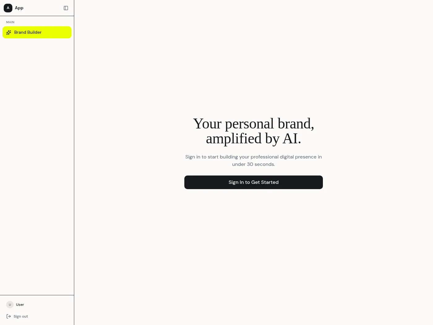 BrandMe AI Site Builder