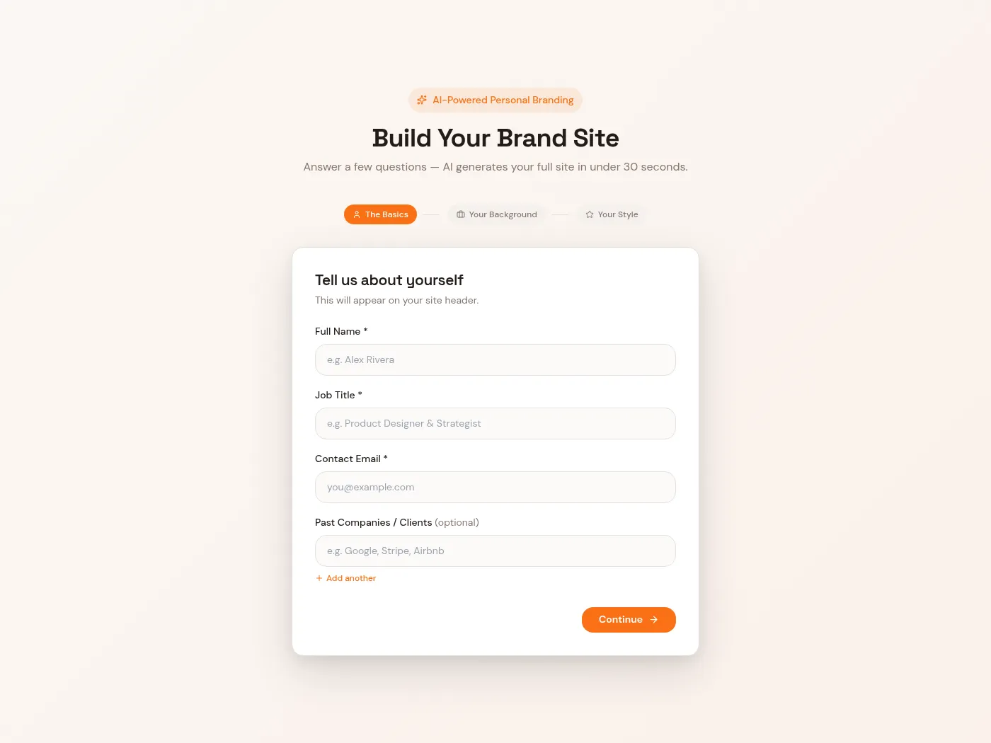 BrandMe AI Site Creator