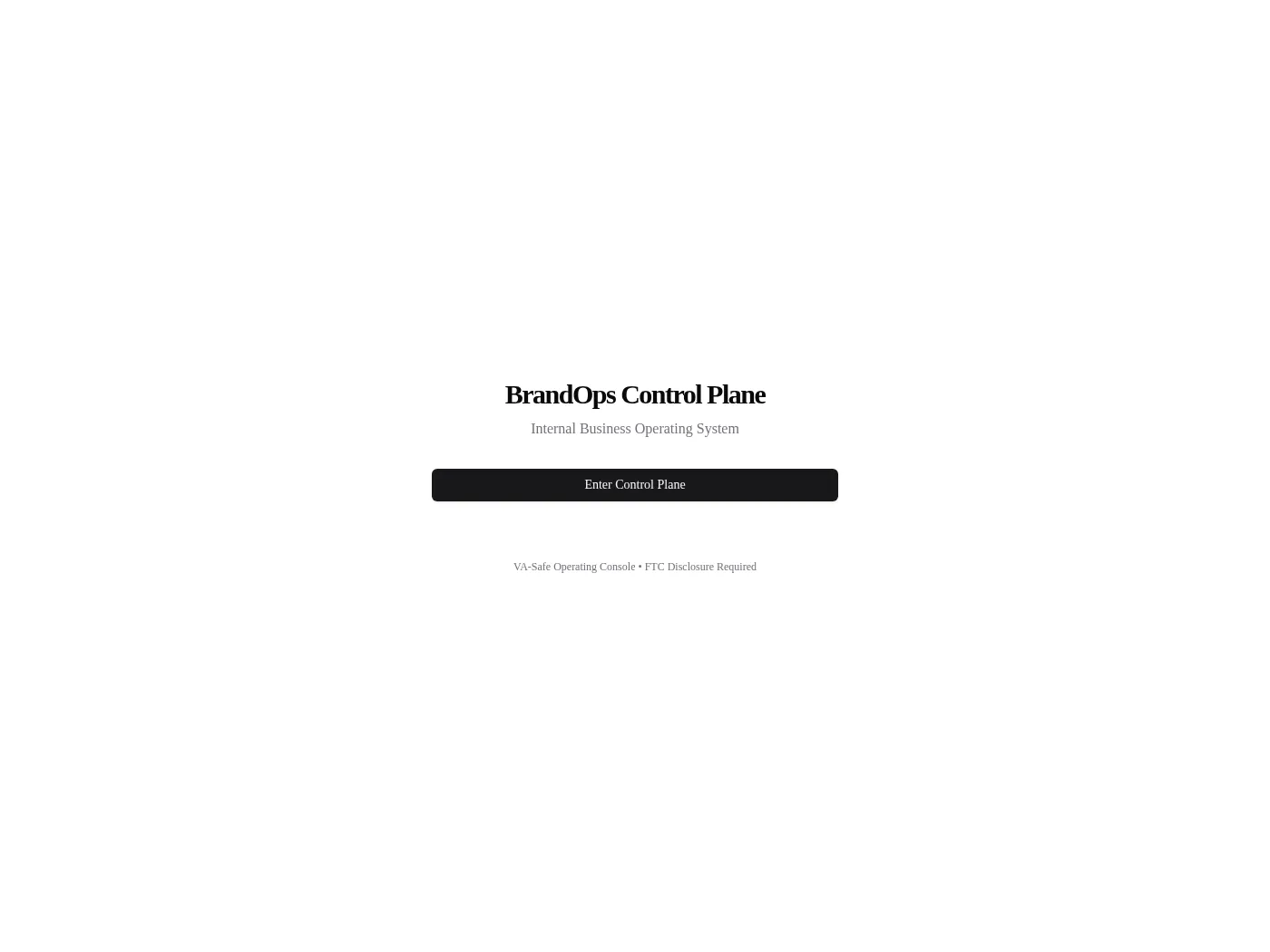 BrandOps Control Plane