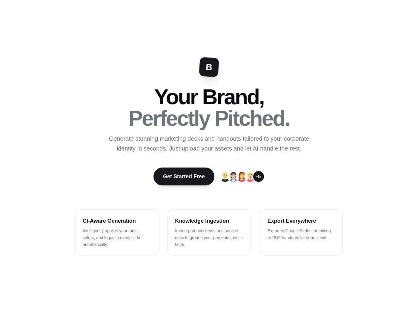 BrandPitch Generator