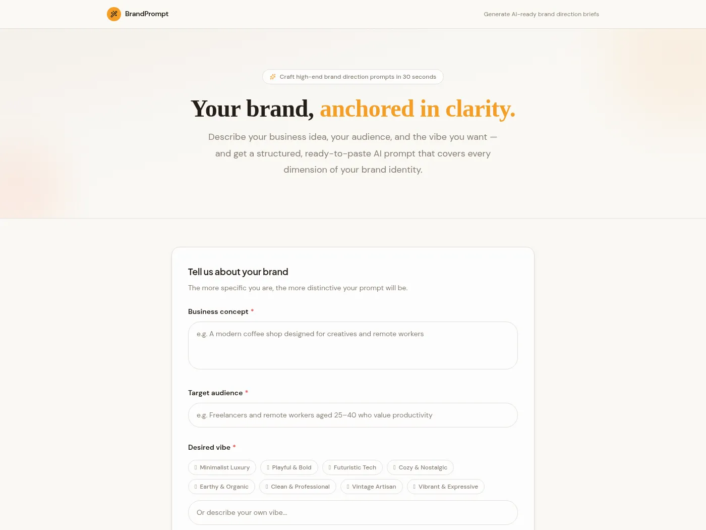 BrandPrompt Generator