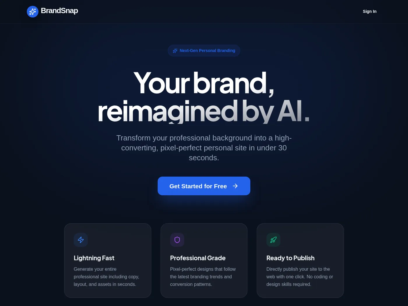BrandSnap Site Maker