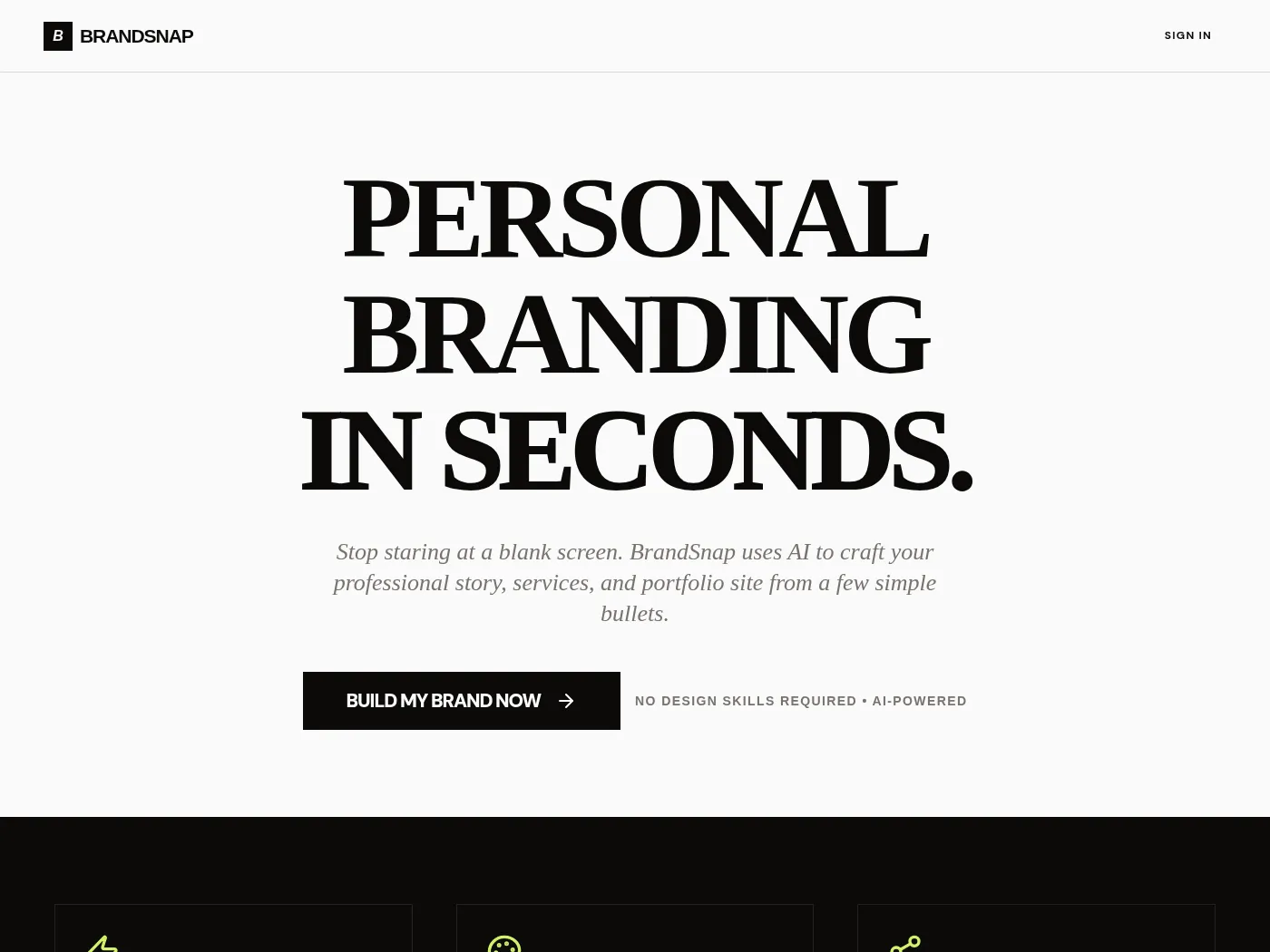 BrandSnap Site Maker
