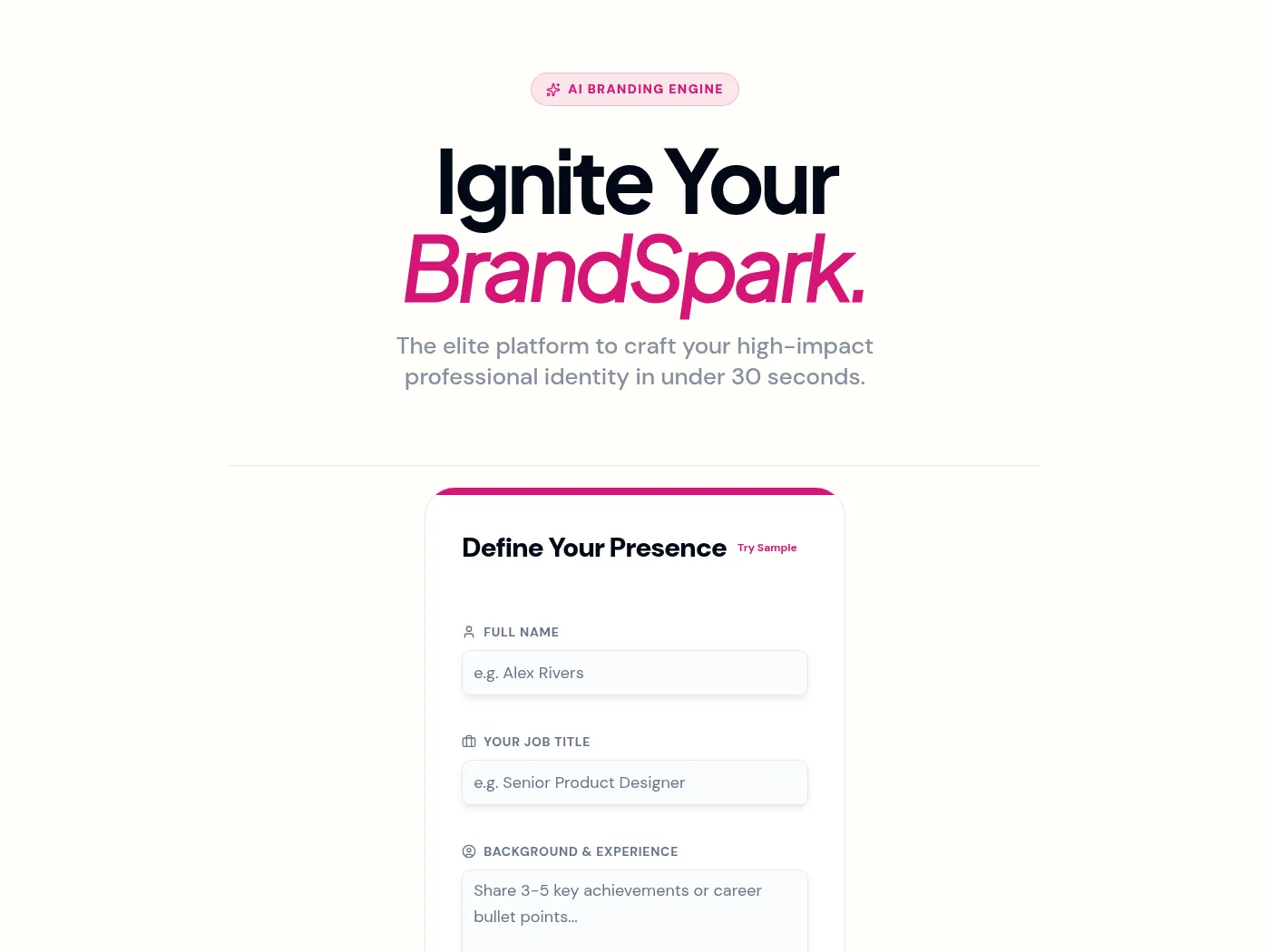 BrandSpark Generator