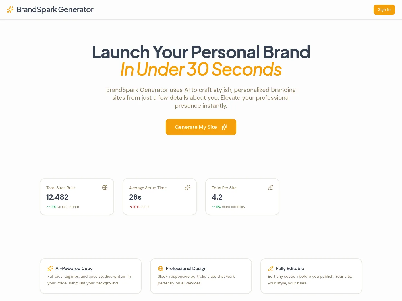 BrandSpark Generator