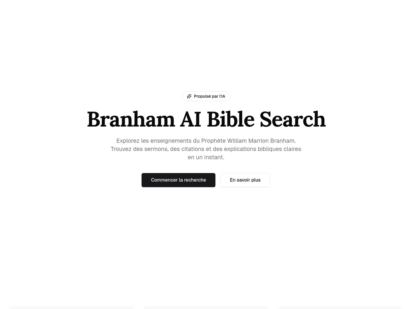 Branham AI Bible Search