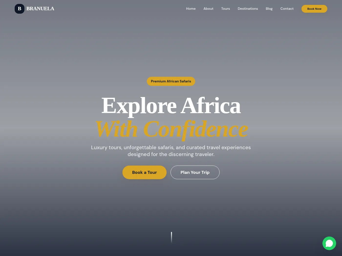 Branuela Tours Website